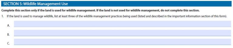 Form 50-129 Instructions - Application for 1-d-1 - Wildlife Exemption ...